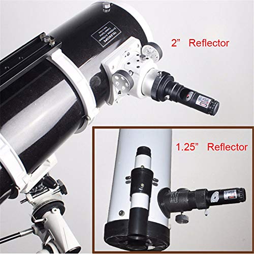 Telescope Laser Collimator 1.25inch, Bysameyee Calibrator with 2ββ Adapter for Newtonian Reflector Telescope Collimation