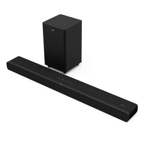 TCL 4K Alto 8 Plus 2.1.2 Channel Dolby Atmos Sound Bar with Wireless Subwoofer, Bluetooth β TS8212-NA, 39-inch, Black