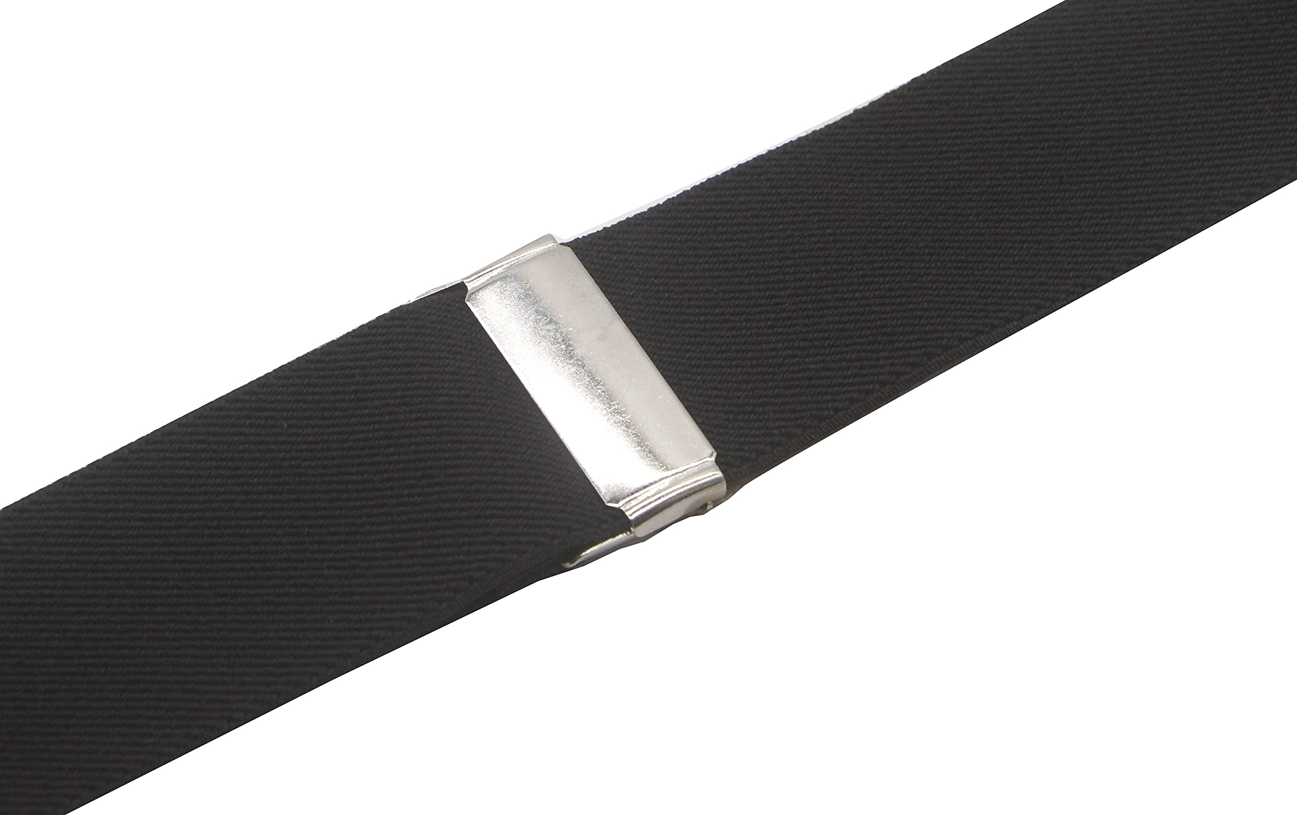 Doloise Mens Suspenders with 3 Swivel Hooks Belt Loops 1.4 Inch Wide Heavy Duty Adjustable Braces (Black)