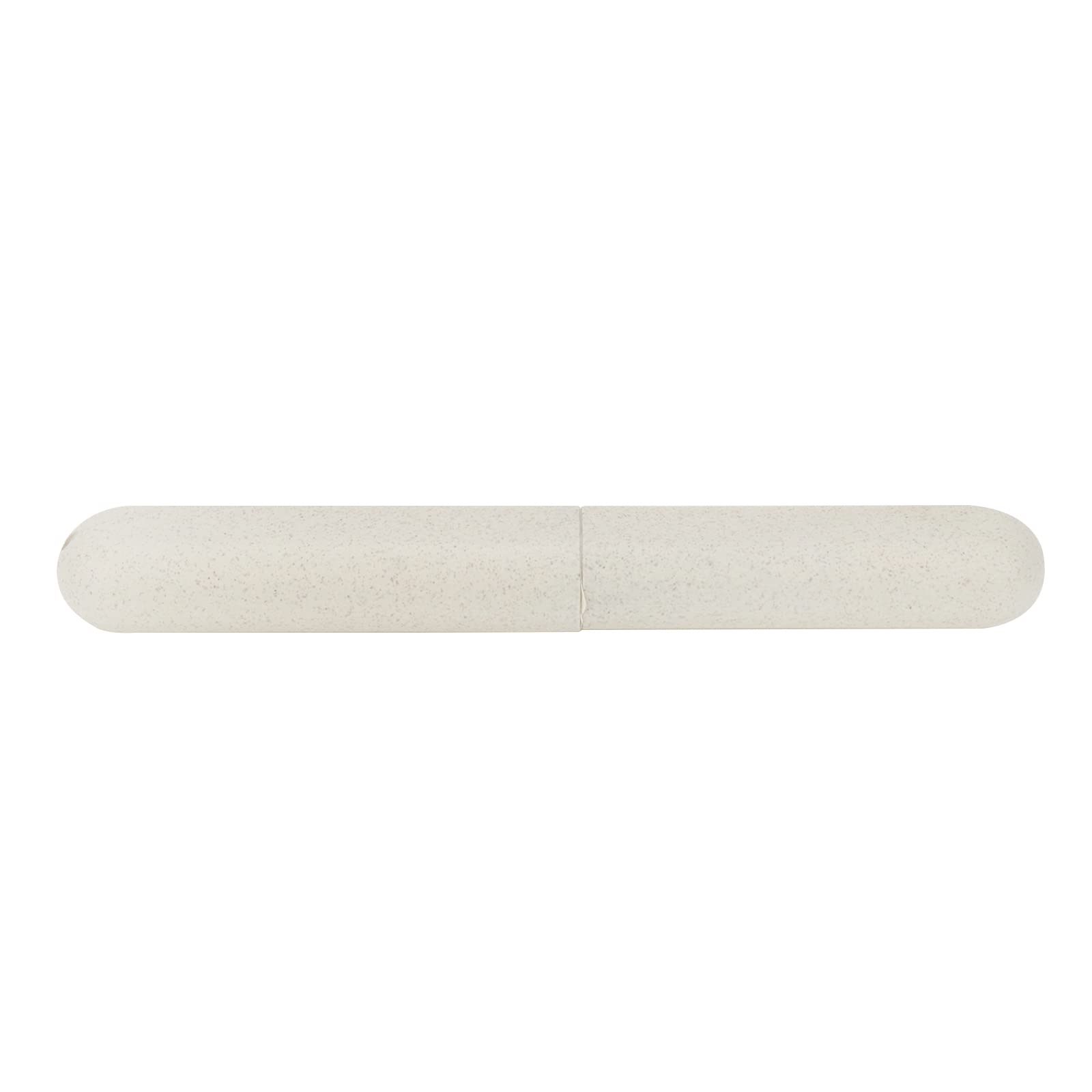 Xiaoyztan 10 Pcs Portable Travel Toothbrush Case Wheat Straw Synthetic Plastic Storage Box Single Toothbrush Bucket Toothbrush Container (Beige)