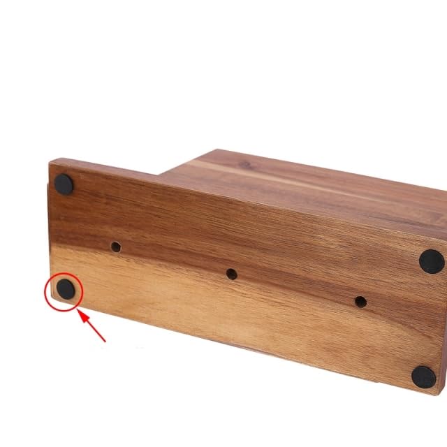Generic Magnetic Knife Block - Premium Wooden Knife Stand with Strong Enhanced Double Sided Magnetic Knife Holder - Secure and Stylish Storage Board for Home Kitchen Counter