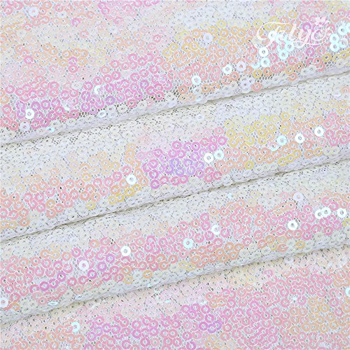 TRLYC 60 x 102-Inch Rectangular Sequin Tablecloth Iridescent for Wedding Party Christmas Day-Iridescent
