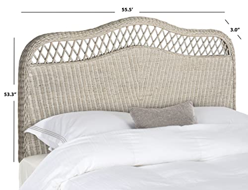 Safavieh Home Collection Sephina Antique Grey Rattan Headboard (Queen)