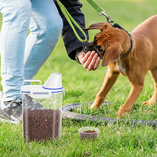 TBMax Pet Food Container for Dogs Cat Food Container with Pour Spout + Seal Buckles + BPA-Free Plastic + Airtight for Birds