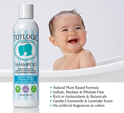 TotLogic Sulfate Free Hair and Scalp Care Set - Shampoo, Conditioner, & Detangling Spray - Gentle, Safe, Made with Natural Essential Oils and Botanicals