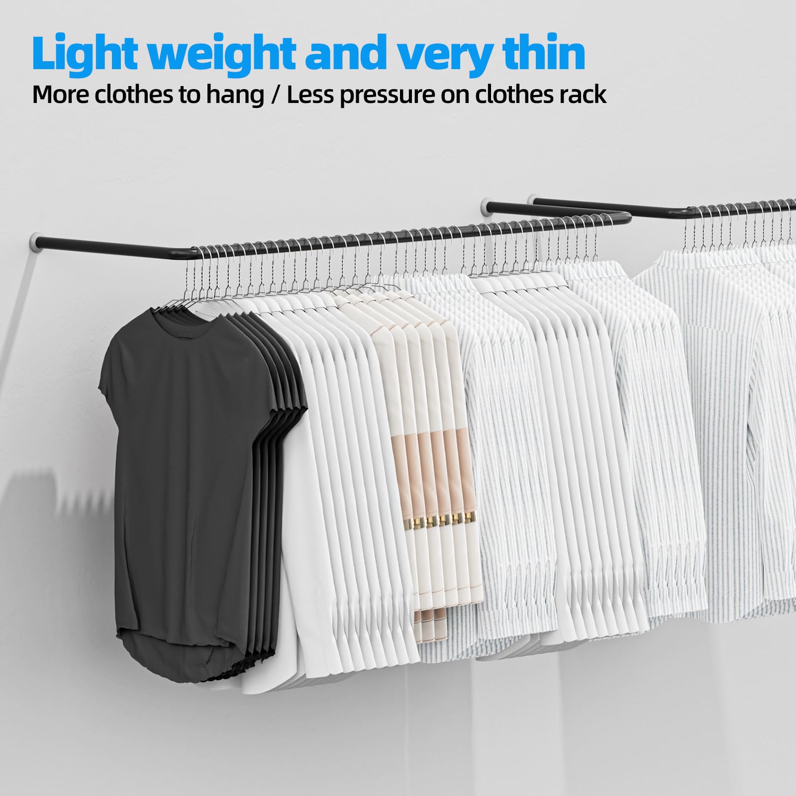 Metal Wire Hangers 100 Pack, Clothes Hangers for Coats, Space Saving Metal Hangers for Standard Size Shirts,Suits, Pants, Skirts-Silver, Ultra Thin Space Saving Metal Hangers 16in