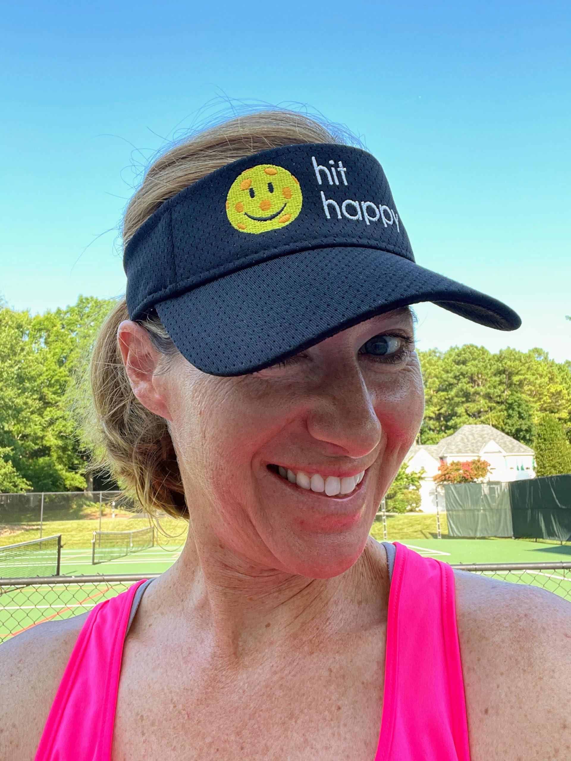 Hit Happy Pickleball Visor (Pink)