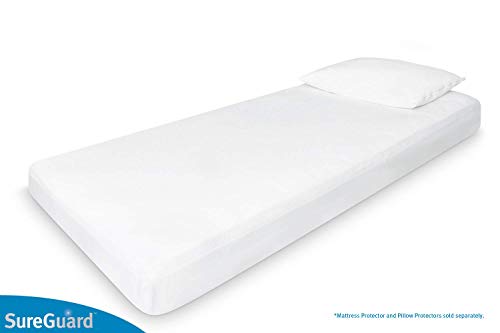 SureGuard Crib Size Mattress Protector - 100% Waterproof, Hypoallergenic - Premium Fitted Cotton Terry Cover