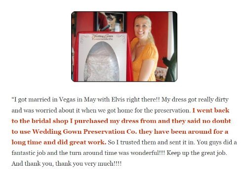 Wedding Gown Preservation Kit - Celebrity Deluxe Box Dress Cleaning- Personalized With Names, Date