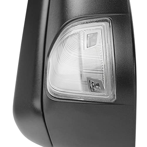Trail Ridge Tow Mirror Power Folding Heated Signal Puddle Black Pair Set for Ram