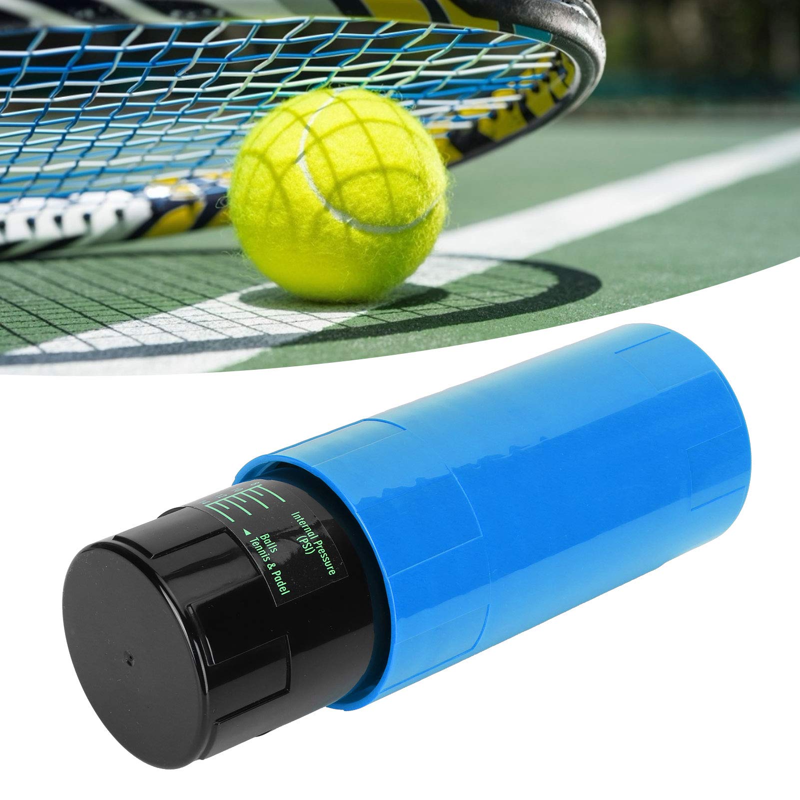 Fdit Tennis Ball Pressurizer, Tennis Ball Saver Tennis Balls Pressure Can Storage Box Container Maintaining Repairing Container (Blue)