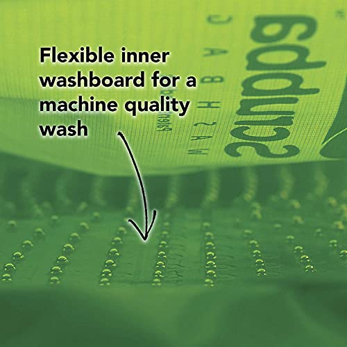 Scrubba Portable Wash Bag β Foldable Hand Washing Machine for Hotel and Travel β Light and Small Eco-friendly Camping Laundry Bag for Washing Clothes Anywhere Green Green 6.3" x 2.4" x 2.4"