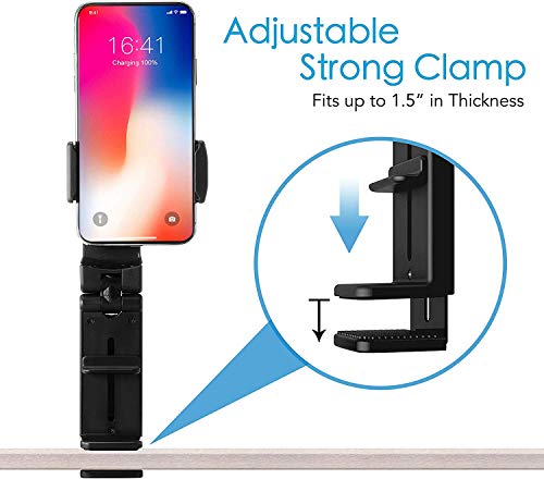 unitron world Airplane Cell Phone Stand Flight Mount Foldable Portable Phone Holder Desk Bed Compatible with iPhone 14 Pro Max Airplane Travel Essentials Gadgets Accessories Flying Office Women Men