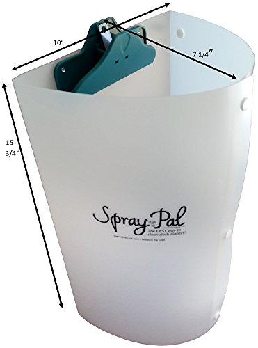 Spray Pal - Original Cloth Diaper Sprayer Splatter Shield - Pre-Rinse Messy Laundry with Diaper Sprayer or Hand Held Bidet - Prevent Mess The Easy Way