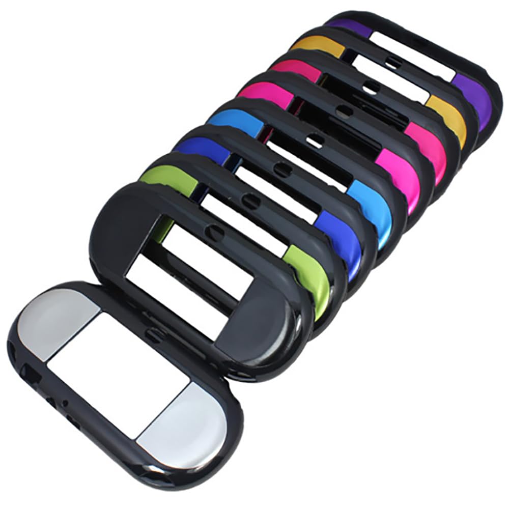 OSTENT Colorful Aluminum Metal Skin Protective Cover Case for Sony PS Vita PSV PCH-2000 - Color Blue