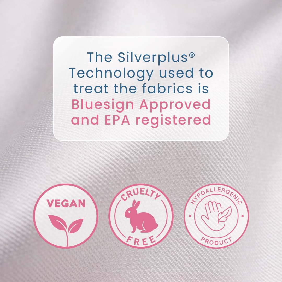 Clean Skin Club Silver-Ion Infused Pillowcase for Clearer Skin & a Fresher Sleep, Ultra Soft, Odor Fighting