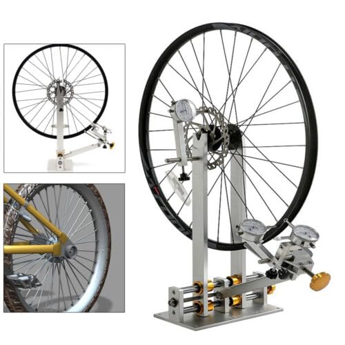 Professional Wheel Truing Stand Bicycle Adjustment Rims MTB Road Bike Removable Multi-function Bicycle Wheel Alignment Repair Tool for 10"-29" Wheels