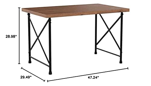 Zinus Alicia Industrial Style Dining Table, Brown