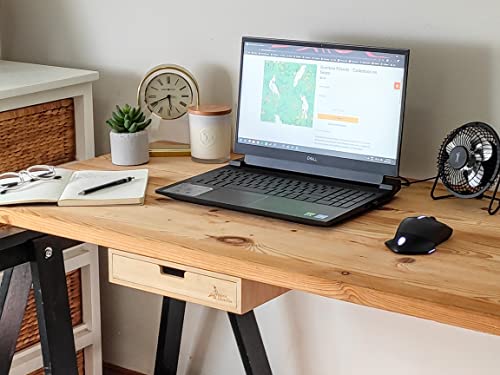 Poor Charlie Under Desk Drawer - Self Adhesive Bamboo Drawer - Sleek and Modern Design - Easy Installation - Compatible with Most Desks