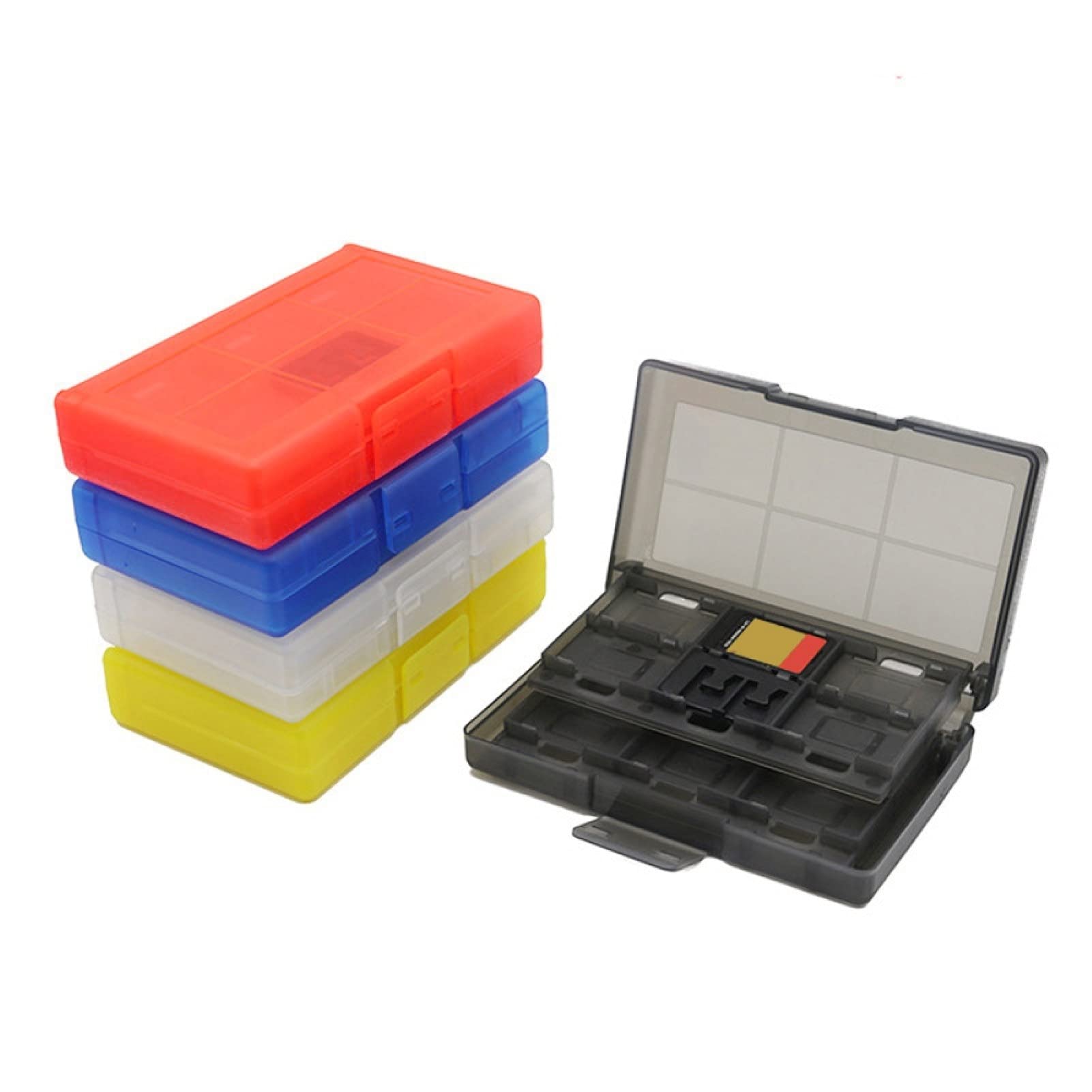 giveyoulucky24 in1 Game Cassette Storage Box Container Card Case for Nintendo Console Switch - Black