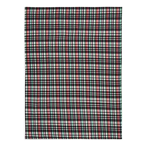 Vera Bradley Women's Packable Fleece Blanket, Ribbons Plaid, One Size