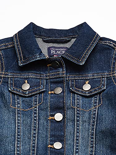The Children's Place Baby Girls And Toddler Girls Basic Denim Jacket,China Blue,5T