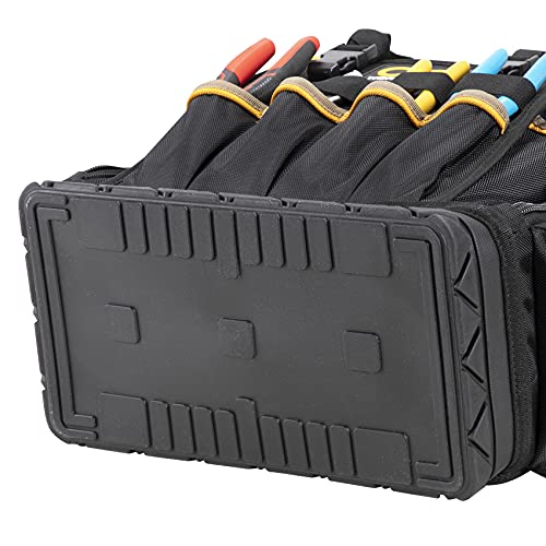 CLC Work Gear PB1133 38 Pocket Molded Base Tool Backpack, Black/Blue
