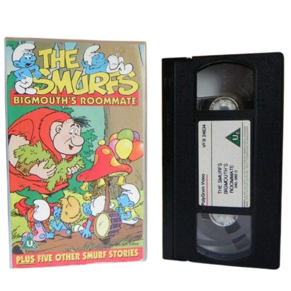 The Smurfs: Bigmouth's Roommate - Animated - Adventures - Children's - Pal VHS