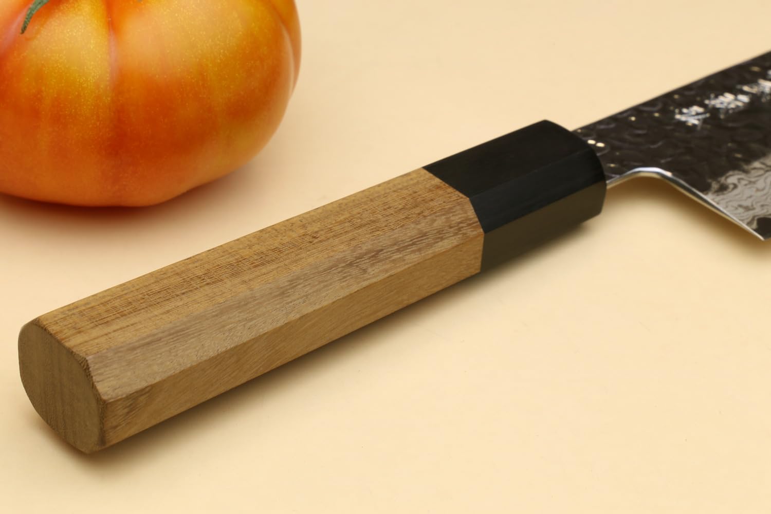 Yoshihiro VG10 46 Layers Hammered Damascus Nakiri Japanese Vegetable Knife 6.5'' (165mm) Ambrosia Handle