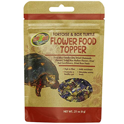 Zoo Med Tortoise & Box Turtle Flower Food Topper, 0.21 oz.