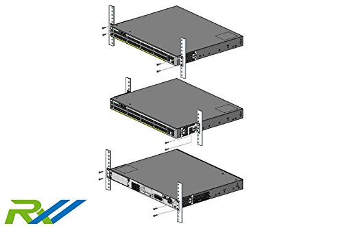 RW RoutersWholesale 19" Rack Mount Kit Compatible/Replacement for Cisco Catalyst 2960-X and 2960-XR Series Switches