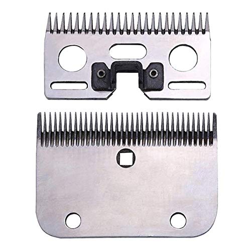 TAKEKIT Horse Clippers Replacement Blades, Detachable Universal Blades for Professional Horse Grooming Clippers, Top and Bottom, Stainless Steel, 35-Teeth