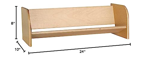 Wood Designs WD13900 Book Display Rack, 8 x 24 x 10" (H x W x D)