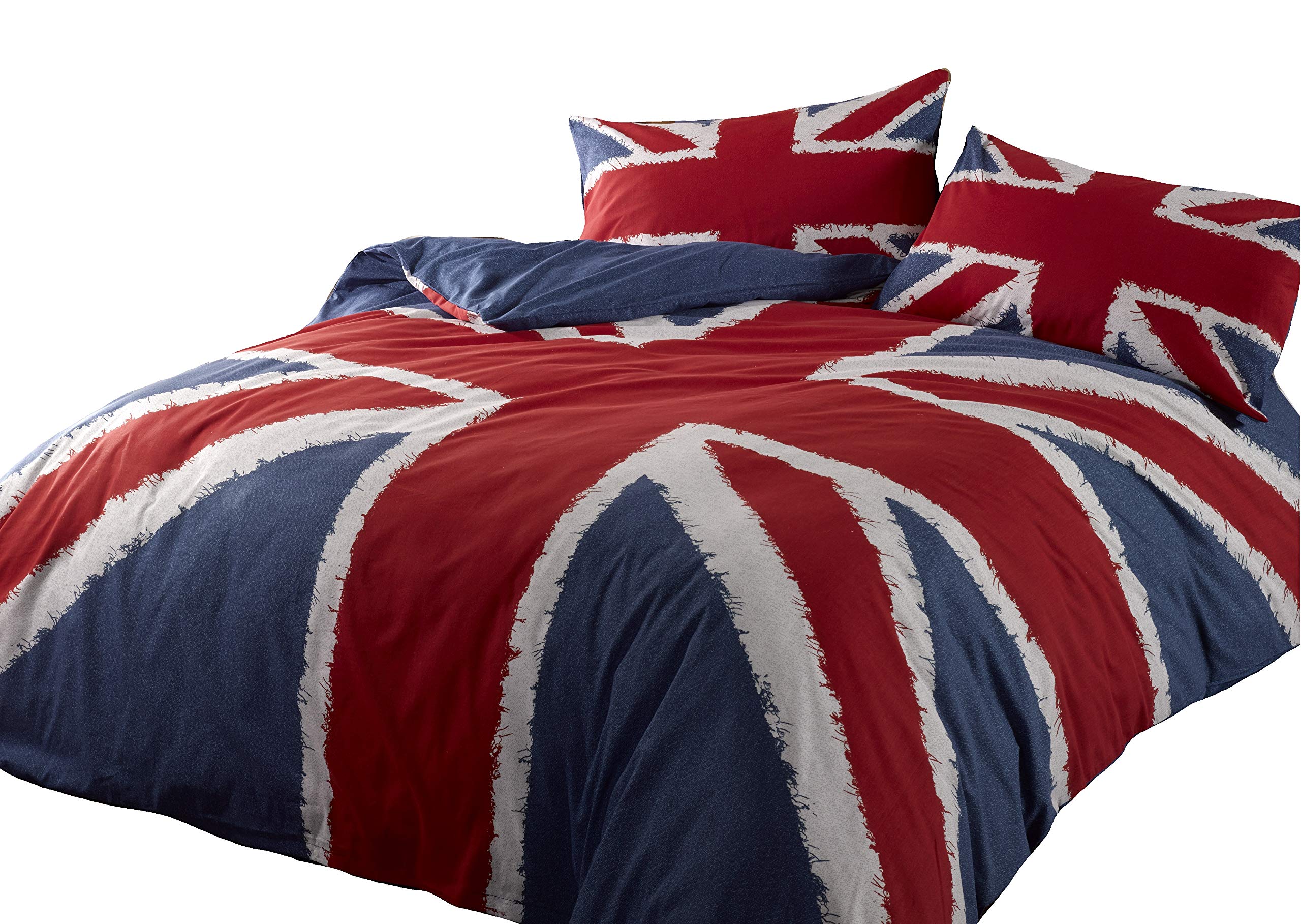 Union Jack Rock UK Reversible Double Duvet Set (COVERS ONLY)