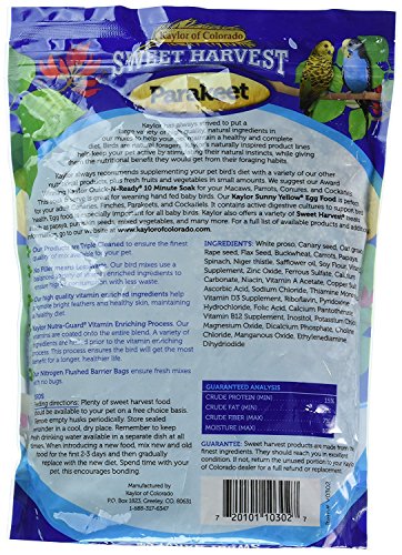 Sweet Harvest Kaylor of Colorado AS-48642-2 2 lb (Pack of 2) Parakeet Bird Food