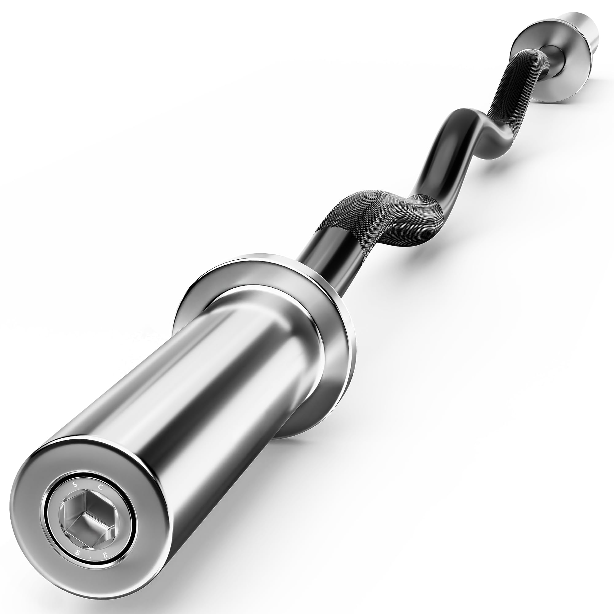 Elevens Olympic Barbell Weight Bar for Weightlifting, Bench Press Bar 7ft/6ft/5ft for Strength Training, Rated 700lbs/500lbs/400lbs Weight Capacity