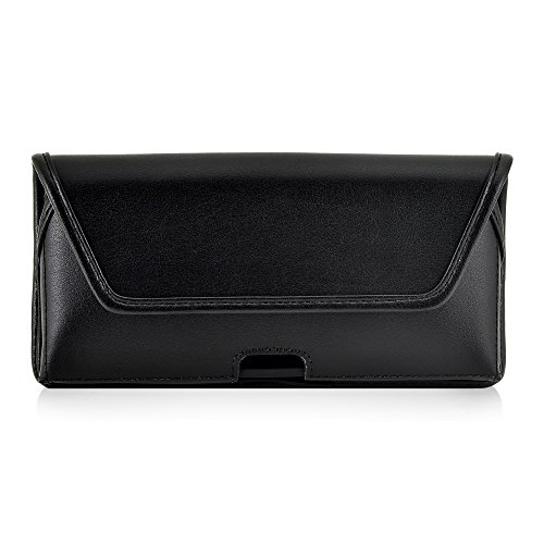 Turtleback Holster Compatible with Samsung Galaxy S10+ Plus S9+ S8+ A30 A20 A50 Black Belt Case Leather Pouch with Executive Belt Clip Horizontal Made in USA