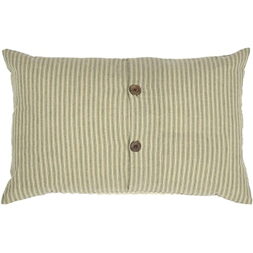 VHC Brands Prairie Winds Text Cotton Farmhouse Appliqued Rope Pillow 22x14 Filled Bedding Accessory, 14x22, Brick Red Home, Hearts