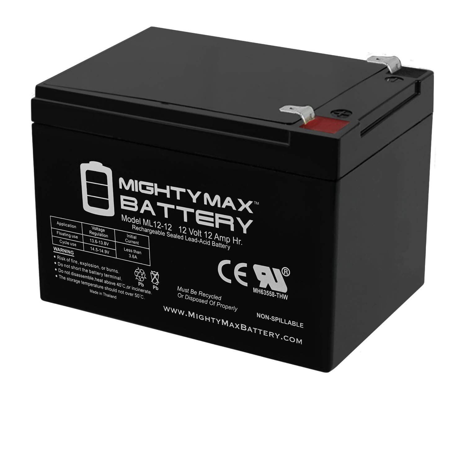 Mighty Max Battery 12V 12Ah Replacement Battery Compatible with Power Patrol SLA1104