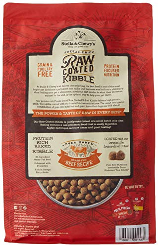 Stella & Chewy's Raw Coated Beef 3.5Lb Dry Dog Food