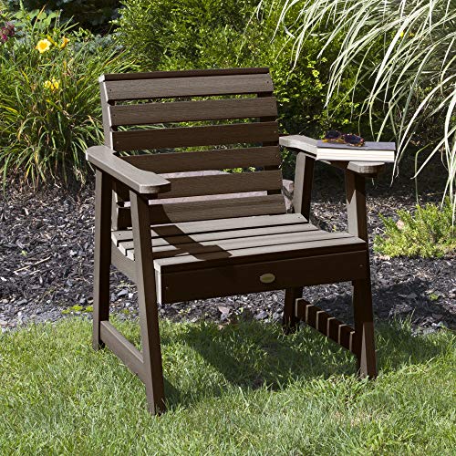 Highwood AD-CHGW1-ACE Weatherly Garden Chair, Weathered Acorn