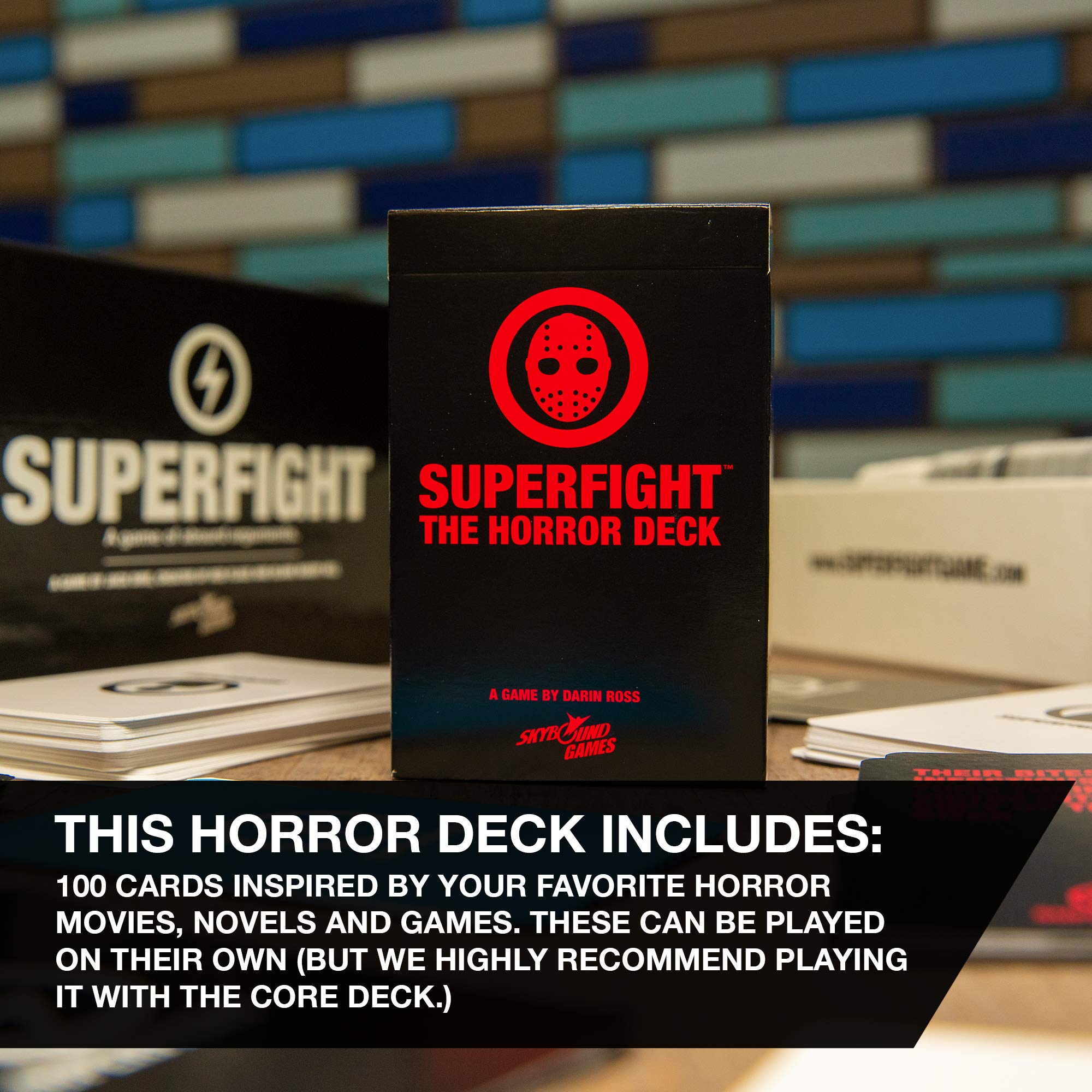 Skybound Superfight Horror Deck: 100 Themed Cards for The Game of Absurd Arguments | for Teens and Adults, 3 or More Players Ages 13+
