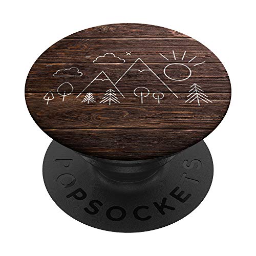 Simple Hiking Graphic Design For Men Women PopSockets Swappable PopGrip