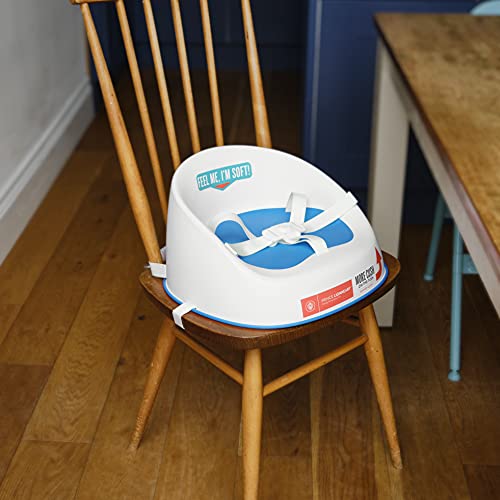 Prince Lionheart Squish Booster Seat, Berry Blue, 3-Point Harness and Dual-Strap System, Easy to Wipe Clean, and Lightweight