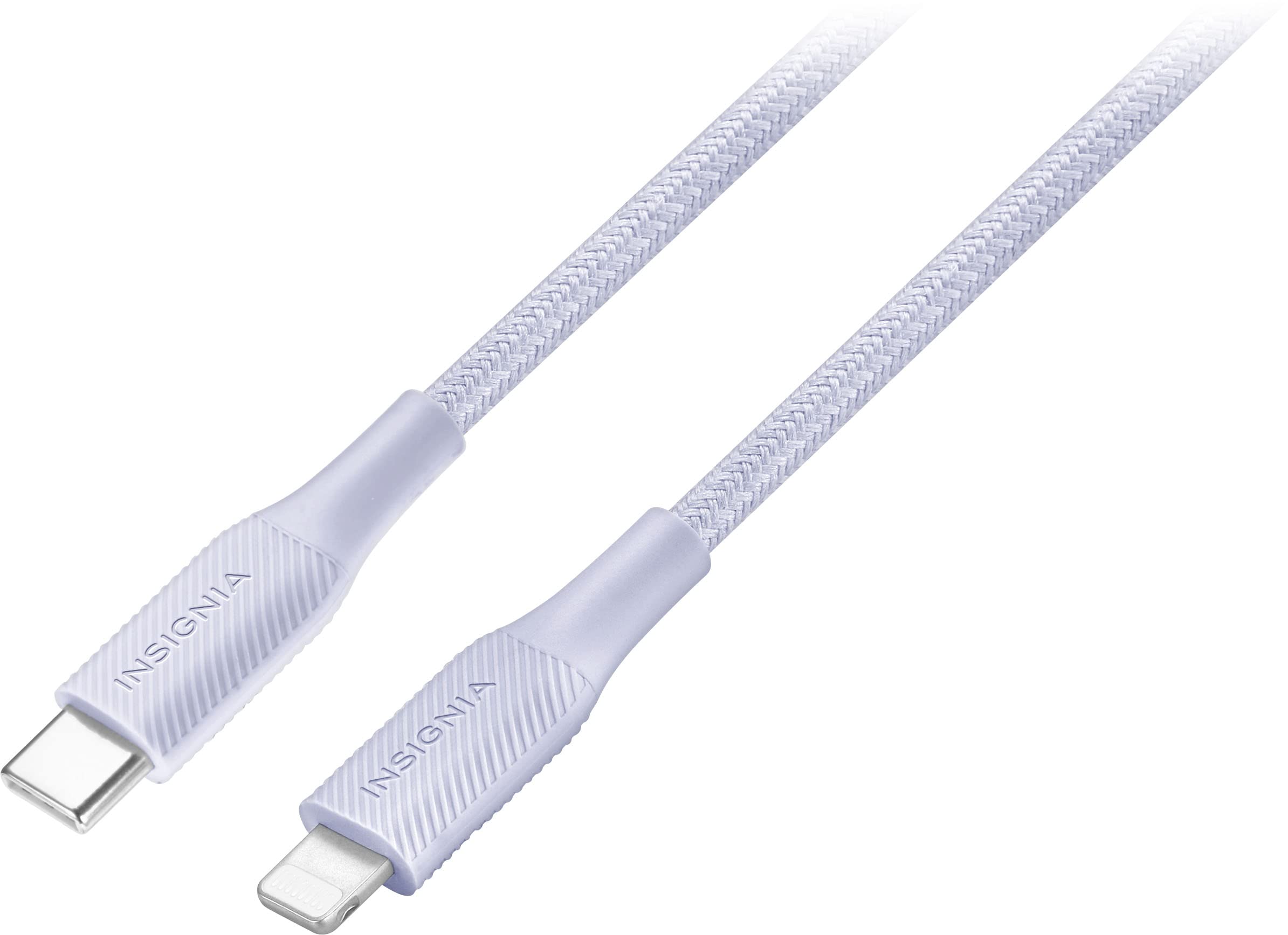 Insignia - 5' Lightning to USB-C Charge-and-Sync Cable - Purple