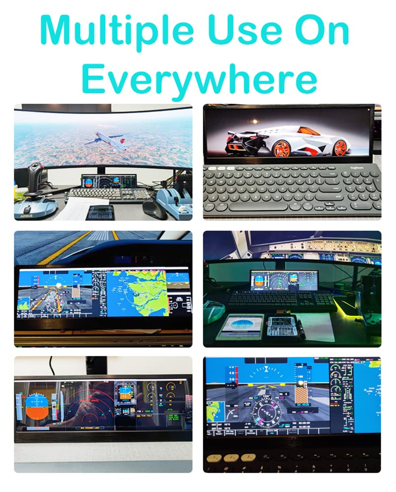 EDIY 8.8Inch Mini Screen 480x1920 IPS Strip Display USB HDMI LCD HD Sub Screen Aida64 Monitor for Raspberry Pi 4 3 2 Windows HDR