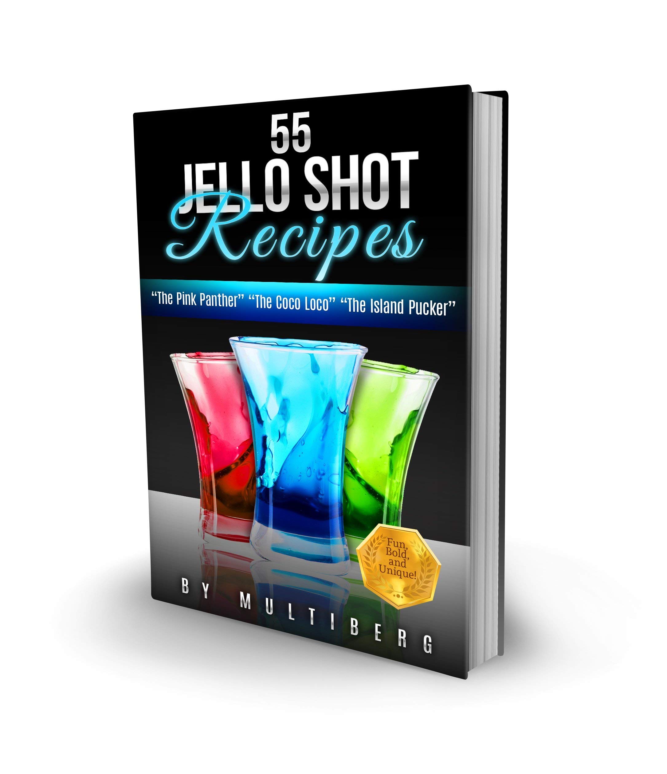 MultiBerg 50 Jello Shot Syringes with (55 Syringe Shots RECIPE'S eBOOK), Creates an Instant Fun Party! Large 1.5-2oz with caps