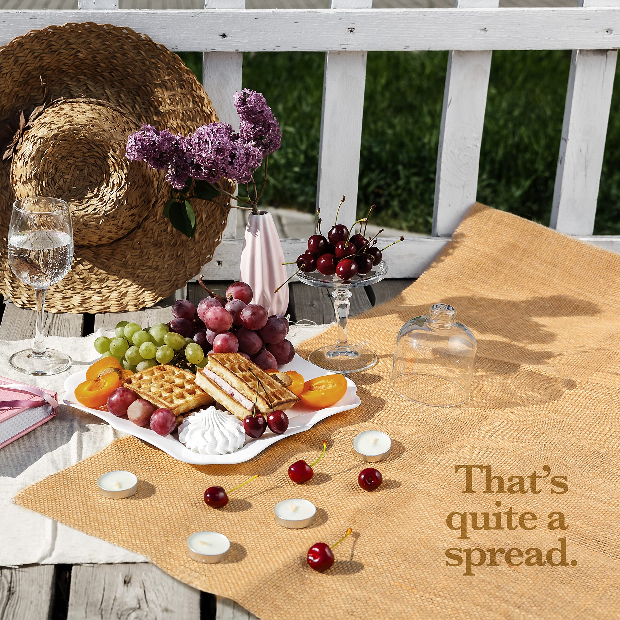 Burloptuous 40" x30 Feet Gardening Burlap Roll - Multipurpose Natural Burlap Fabric, High Density Jute Fiber Material for Decorations, Center Pieces for Home, Rustic Party Décor