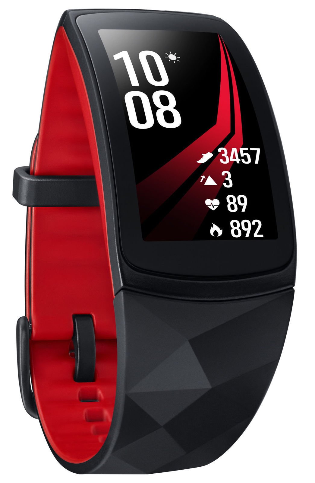 SAMSUNG Gear Fit2 Pro Fitness Smartwatch (Small) - Red (Renewed)