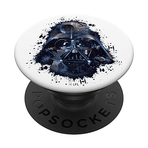 Star Wars Darth Vader Splatter Galaxy Helmet PopSockets PopGrip: Swappable Grip for Phones & Tablets